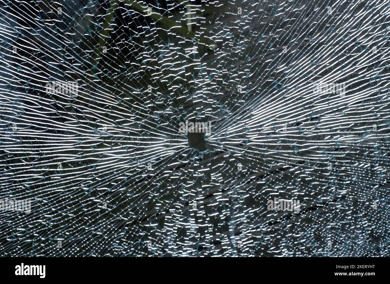smashed window glass pattern Stock Photo - Alamy