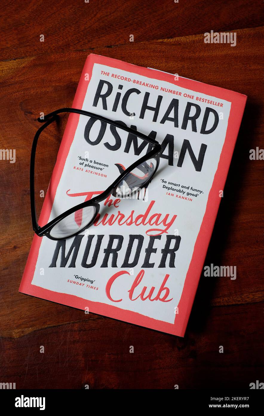 richard osman, thursday murder club book cover Stock Photo - Alamy