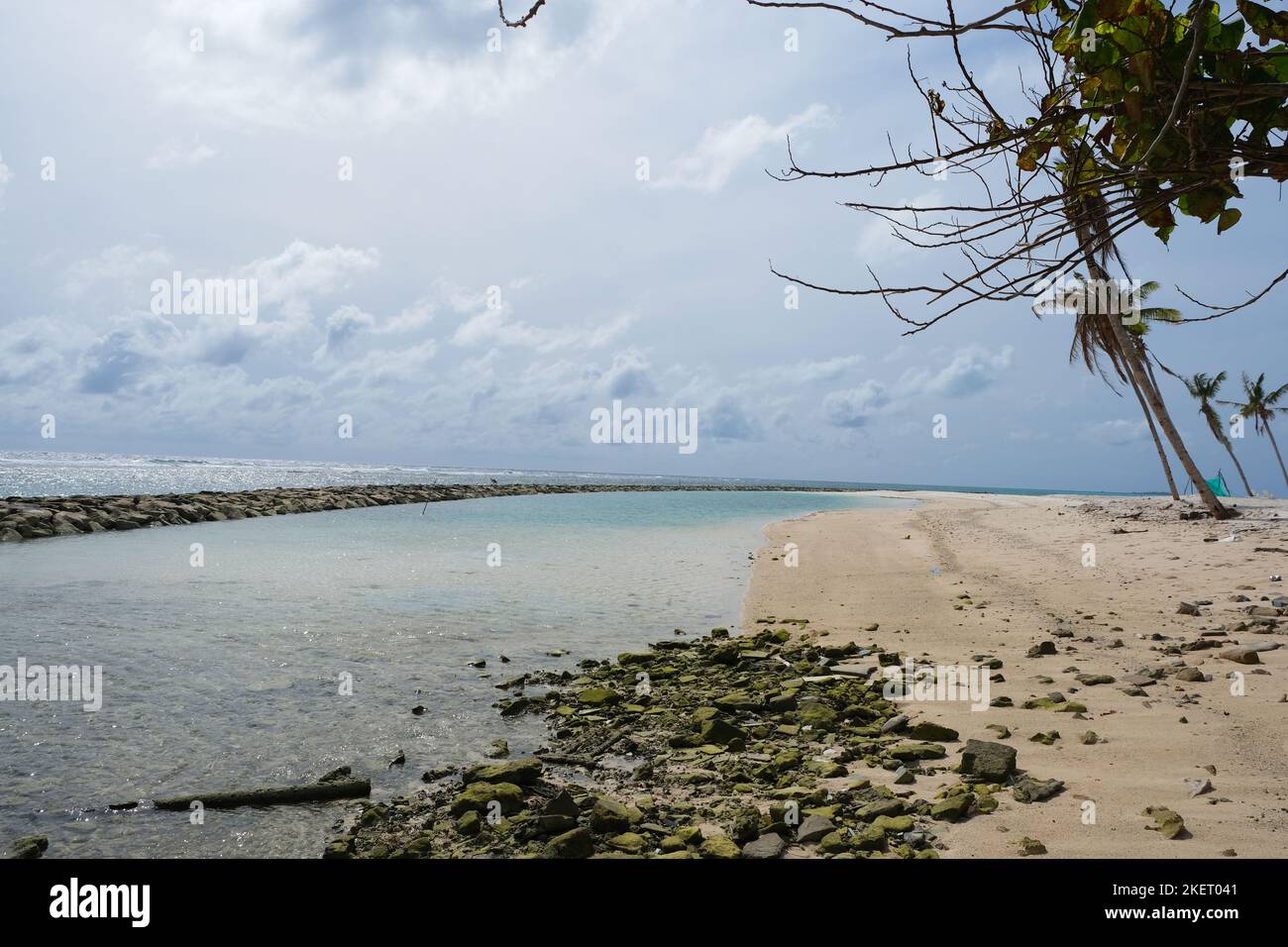 Beautiful beach of Fulidhoo, Maldives during sunny afternoon Stock ...