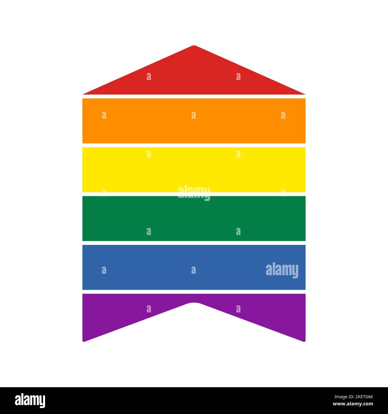 Rainbow pride flag arrow. Vector illustration Stock Vector Image & Art ...