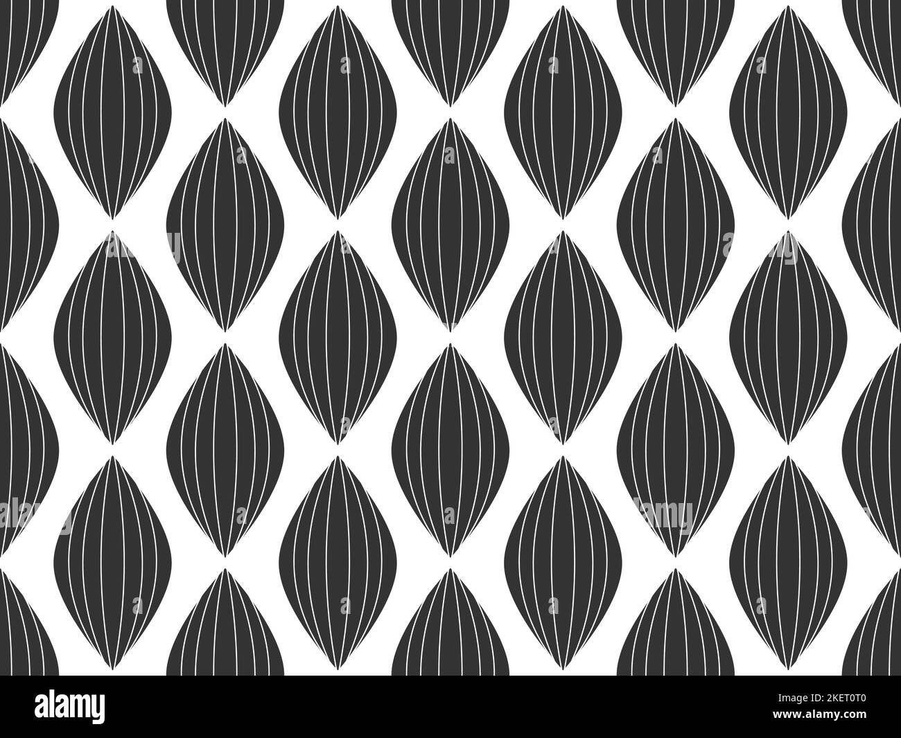 Simple Leaf Design Black And White