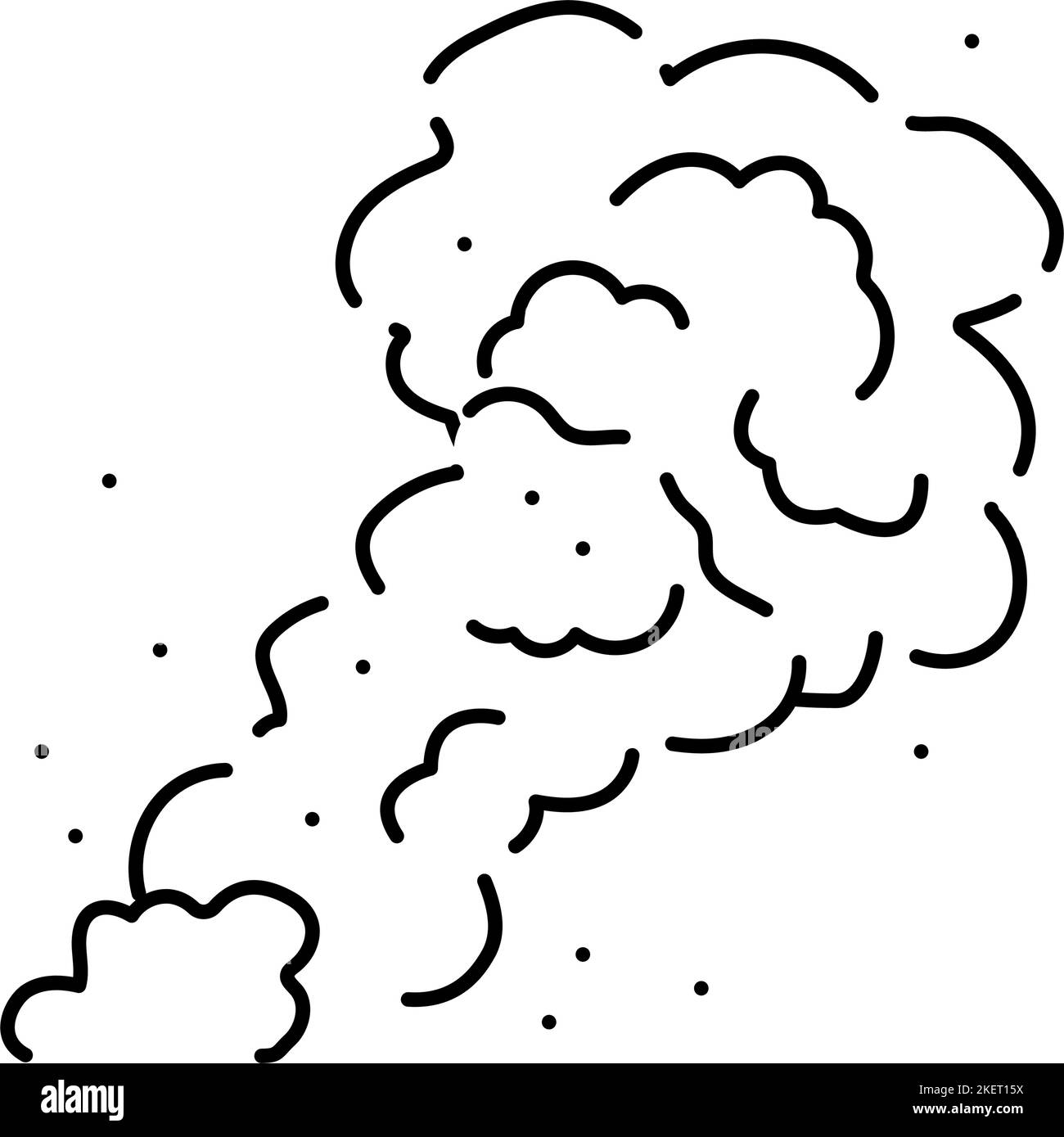smoke fire line icon vector illustration Stock Vector Image & Art - Alamy