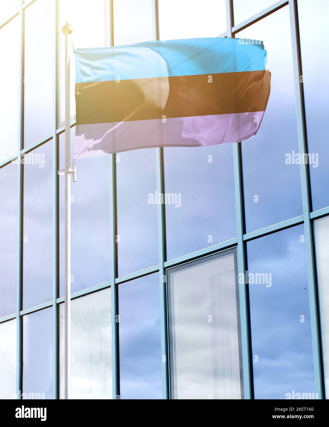 Flag of Androsexual on a flagpole Stock Photo - Alamy