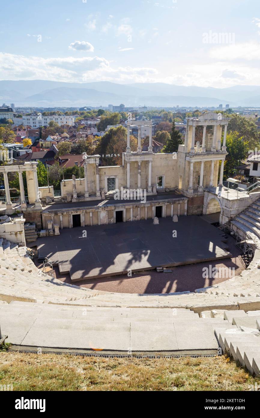 Ruins of an Ancient Roman Theatre in Plovdiv, Bulgaria Stock Photo - Alamy
