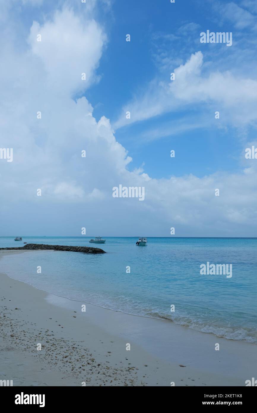 Beautiful beach of Fulidhoo, Maldives during sunny afternoon Stock ...