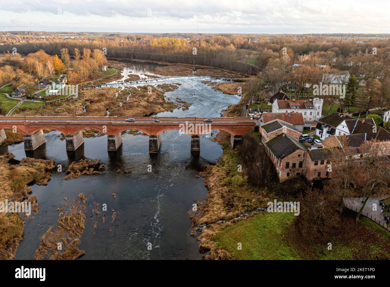 Venta Rapid waterfall, the widest waterfall in Europe and long brick ...
