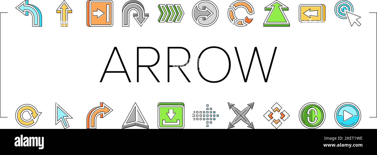 arrow right next sign up icons set vector Stock Vector Image & Art - Alamy