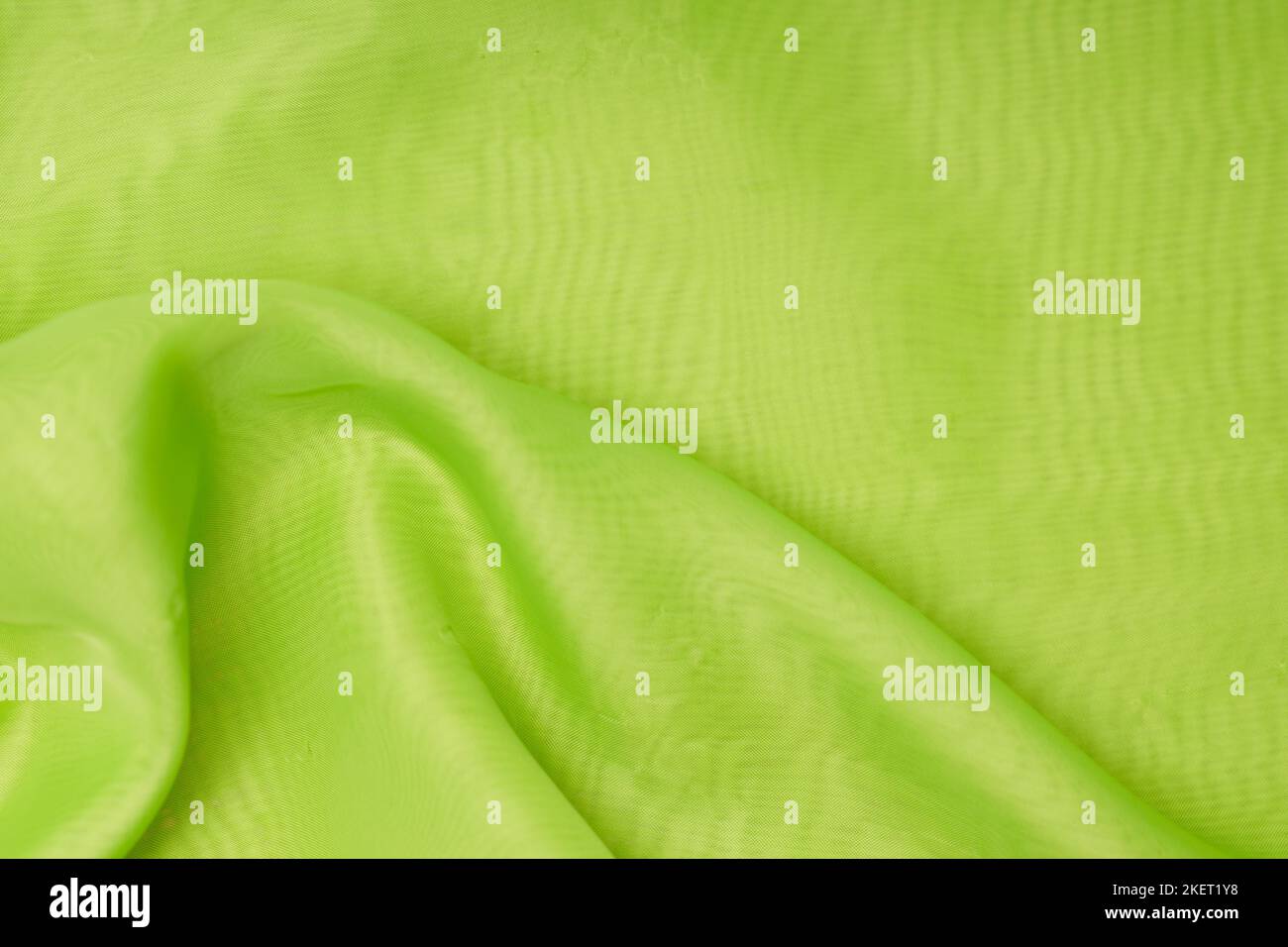 Wavy texture green silk hi-res stock photography and images - Alamy