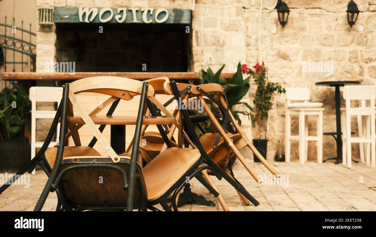 Closed table hi-res stock photography and images - Alamy