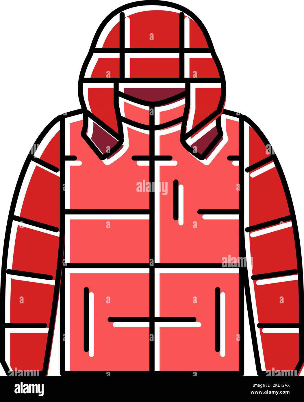Puffer jacket model Cut Out Stock Images & Pictures - Alamy