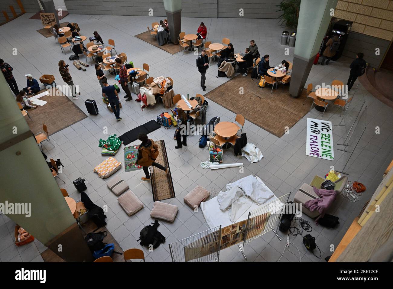 Brno, Czech Republic. 14th Nov, 2022. Students of the Faculty of Social ...