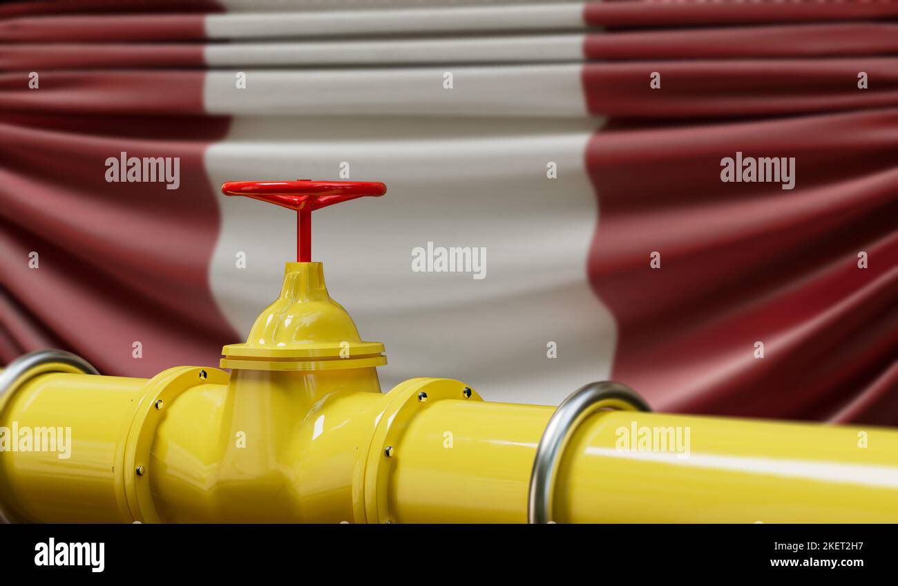 Peru oil and gas fuel pipeline. Oil industry concept. 3D Rendering ...