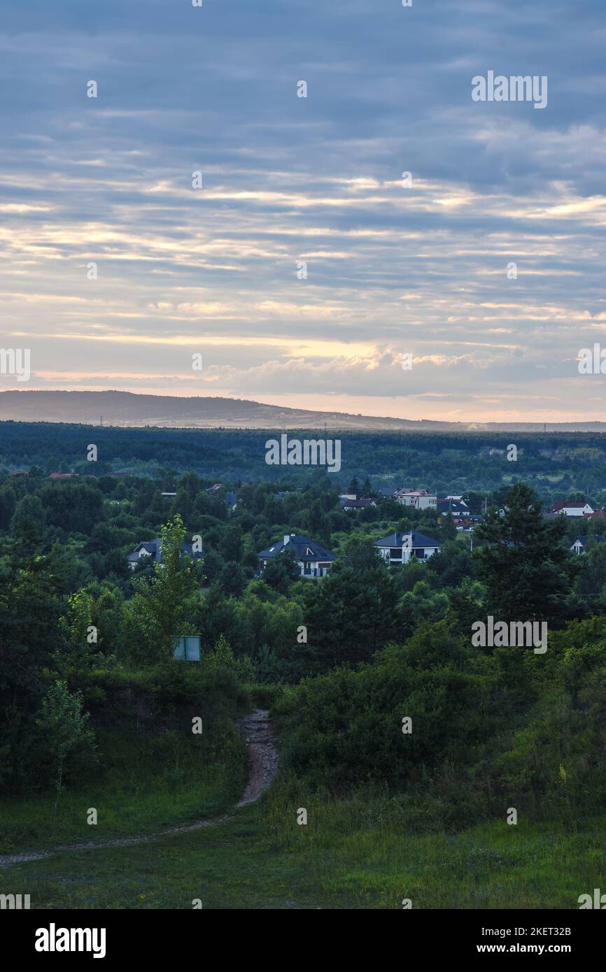Rural evening landscape country hi-res stock photography and images - Alamy
