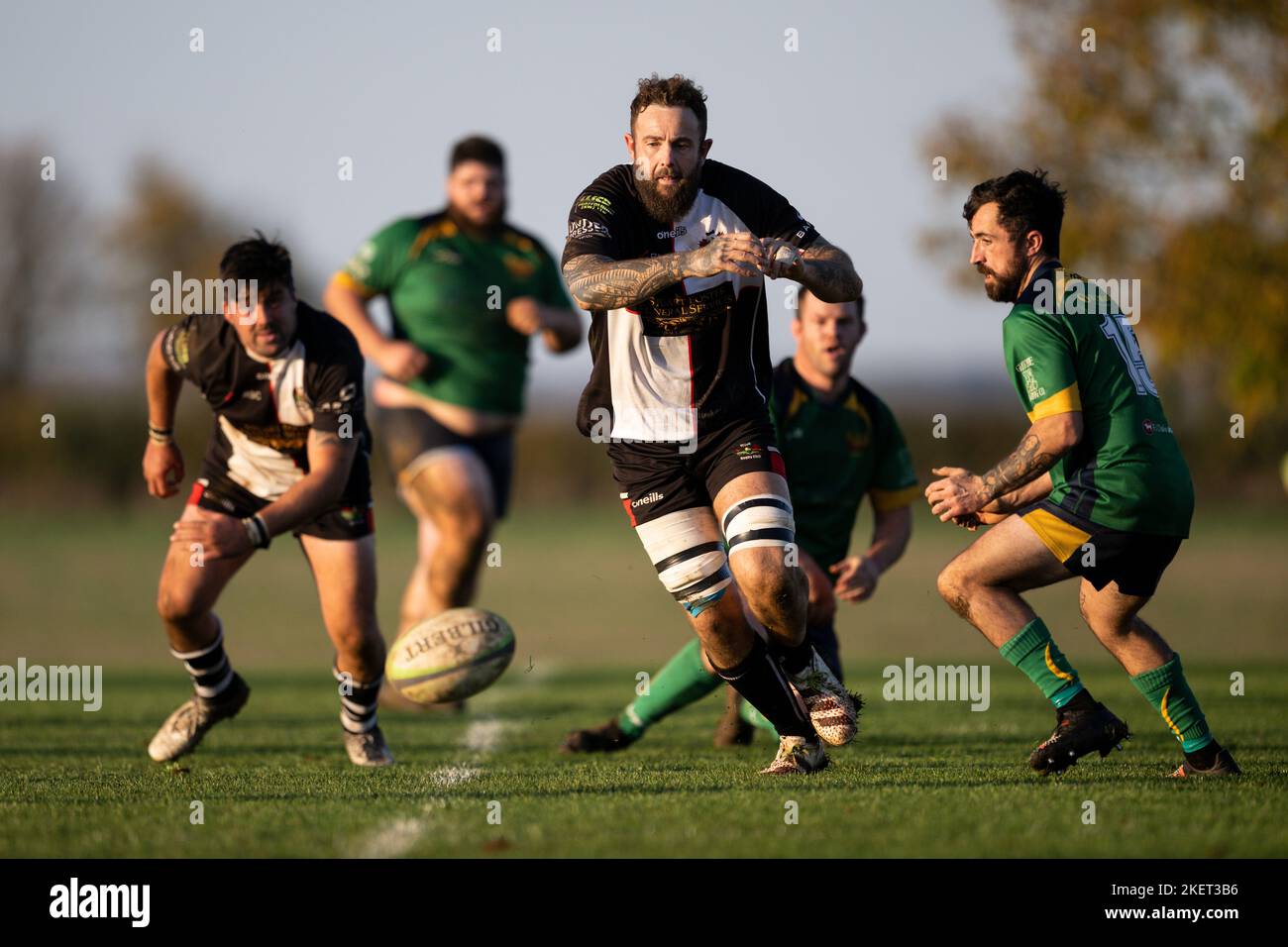 Rugby players in action. Dorset, England, United Kingdom Stock Photo ...