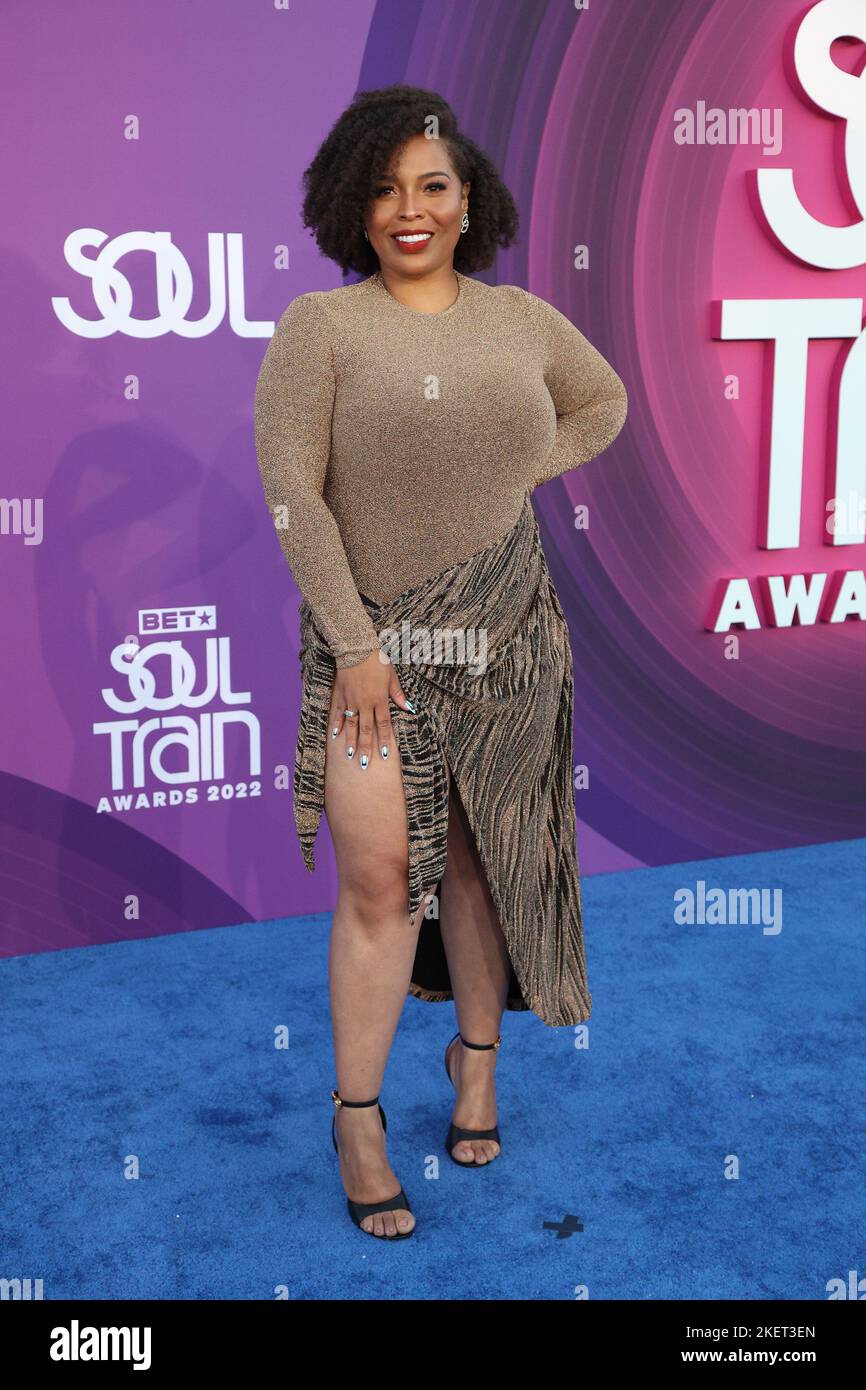 Charmaine Bey arrives for the Soul Train Awards 2022 at the Orleans ...