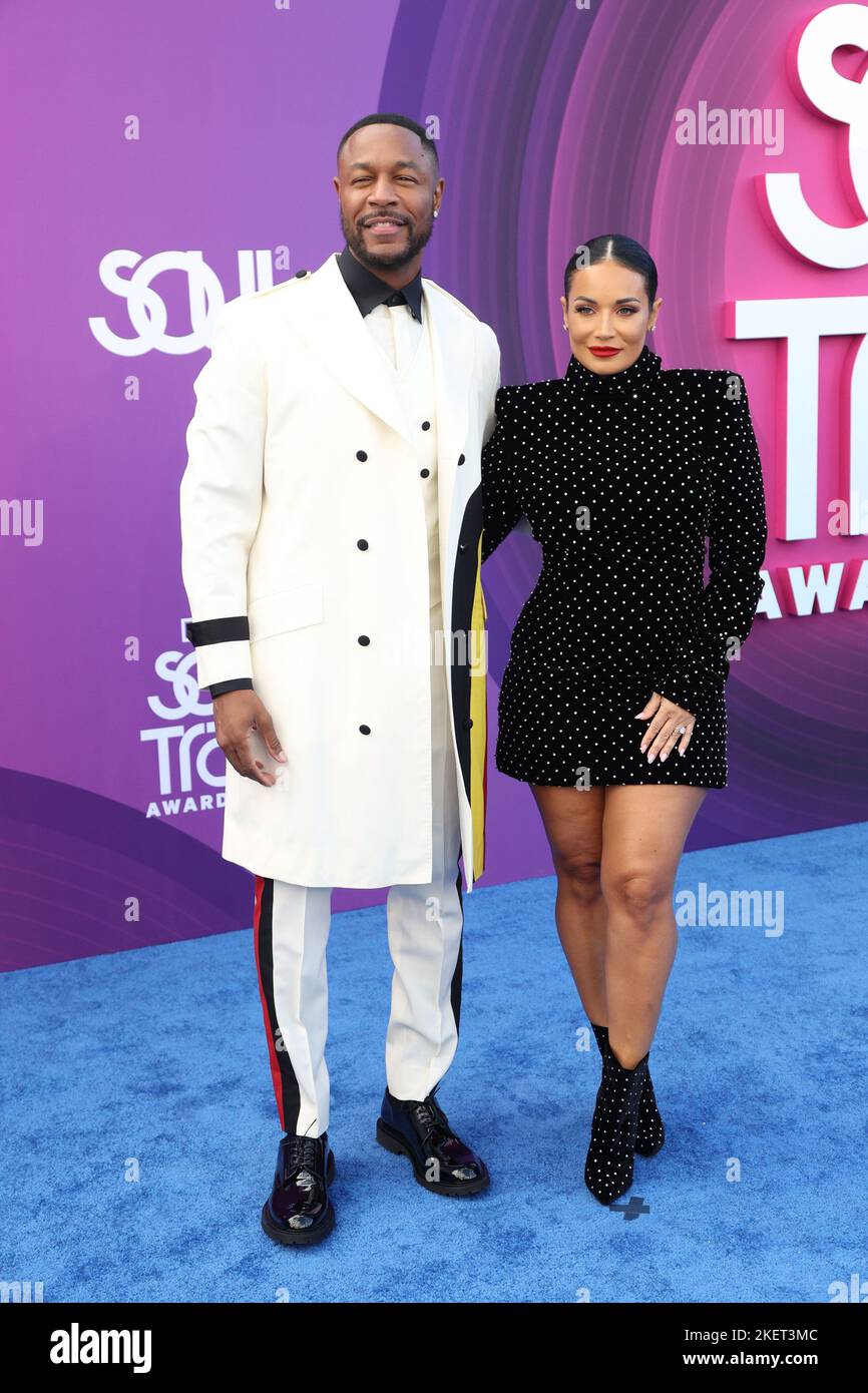 Las Vegas, United States. 13th Nov, 2022. Tank and Zena Foster arrive ...