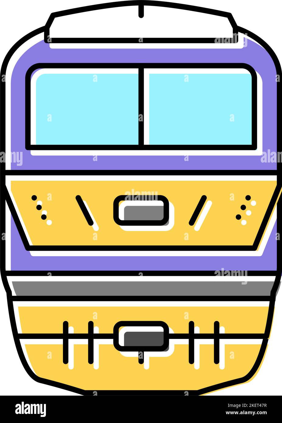 train transport vehicle color icon vector illustration Stock Vector ...