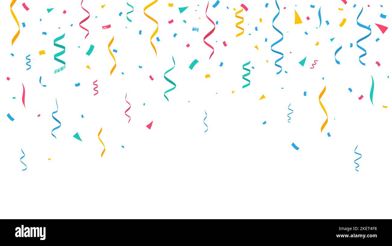 Confetti background. Festive backdrop. Party design with colorful ...