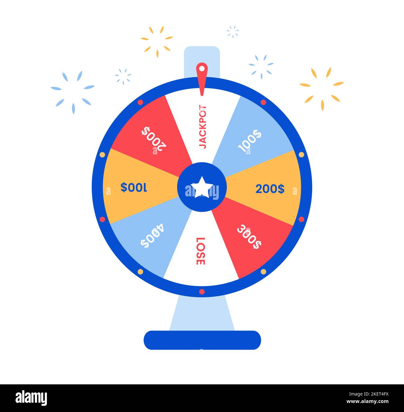 Wheel of fortune background. Vector lucky roulette illustration. Online ...