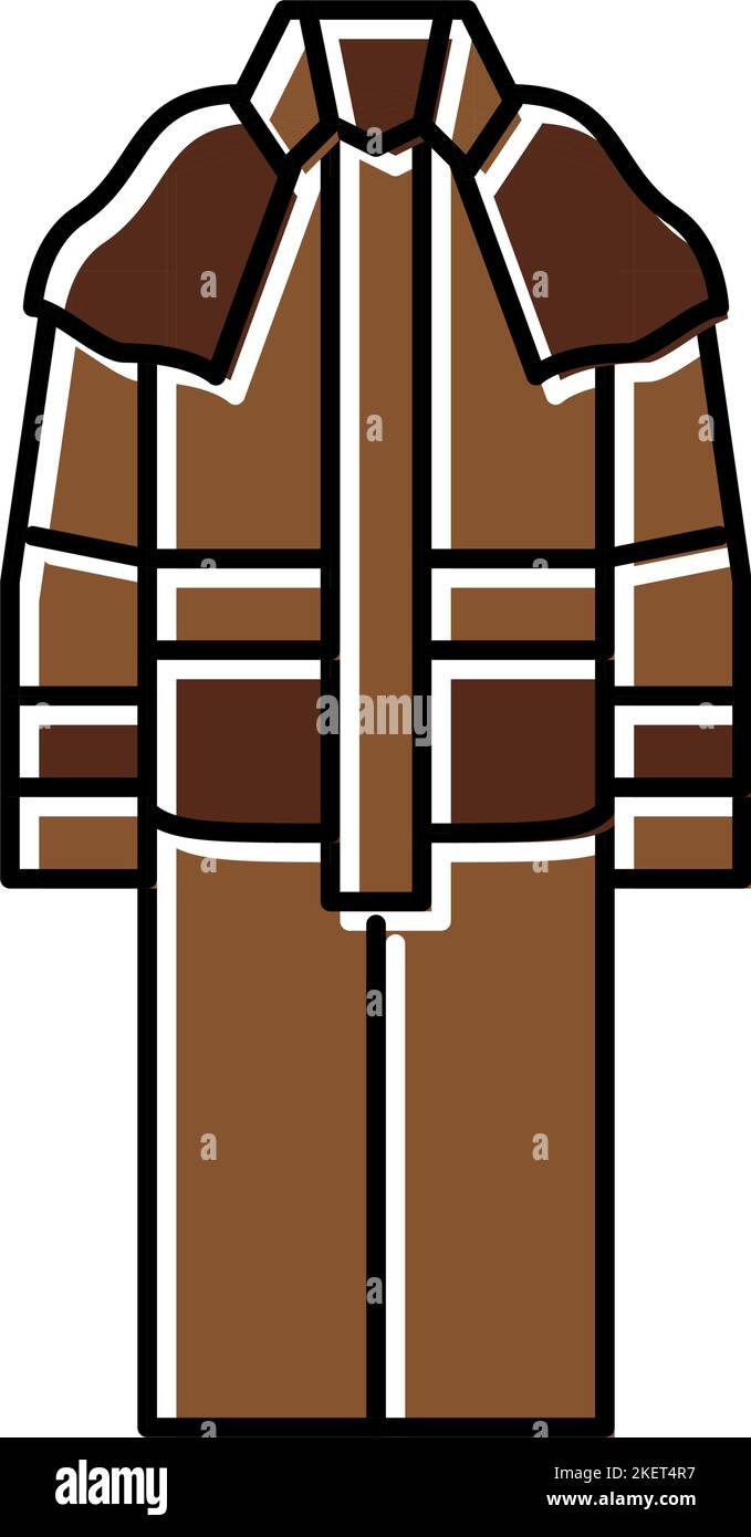 duster outerwear male color icon vector illustration Stock Vector Image ...