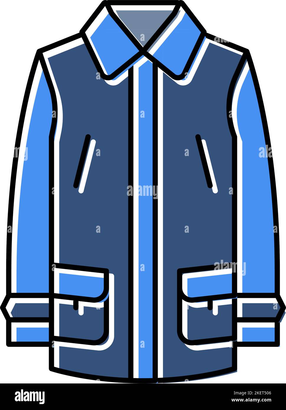 car outerwear male color icon vector illustration Stock Vector Image ...