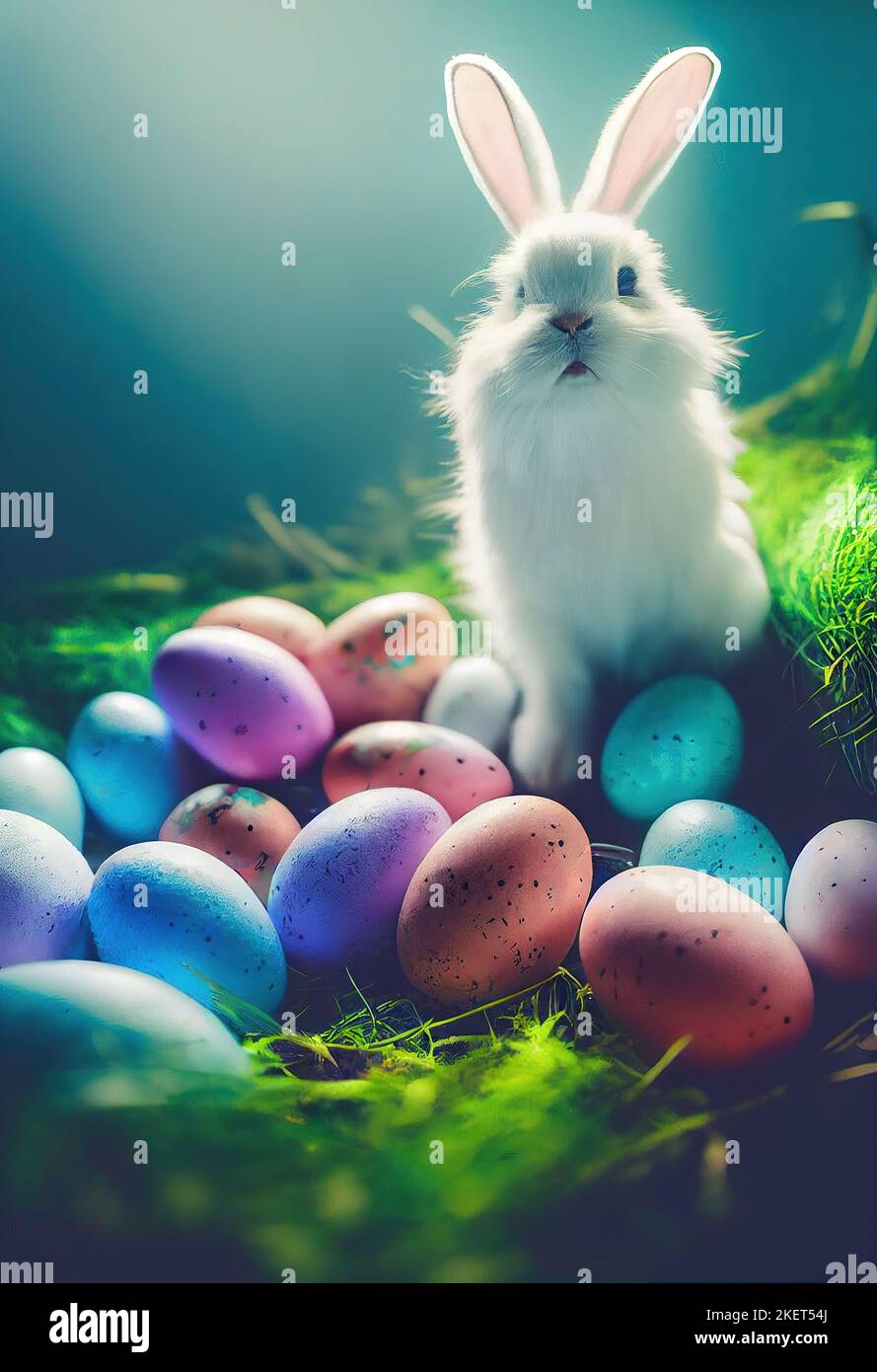 White easter bunny hi-res stock photography and images - Alamy