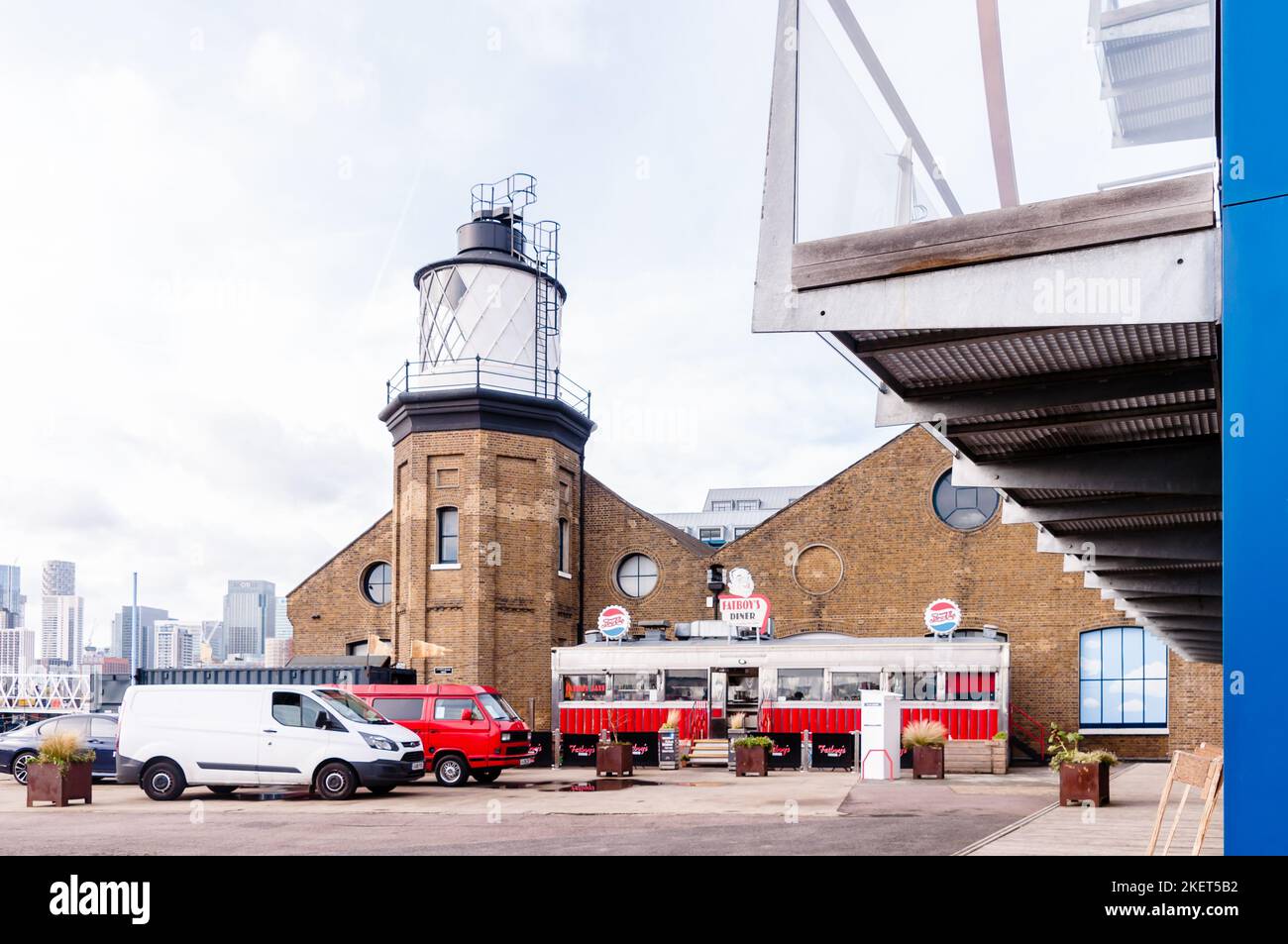 fat boys diner, the american-style café at trinity buoy wharf next to ...