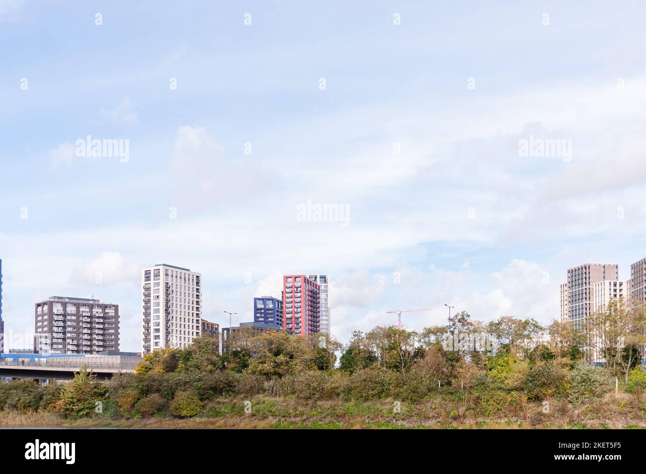 the lower Lea crossing bridge (a1020), canning town, london Stock Photo ...