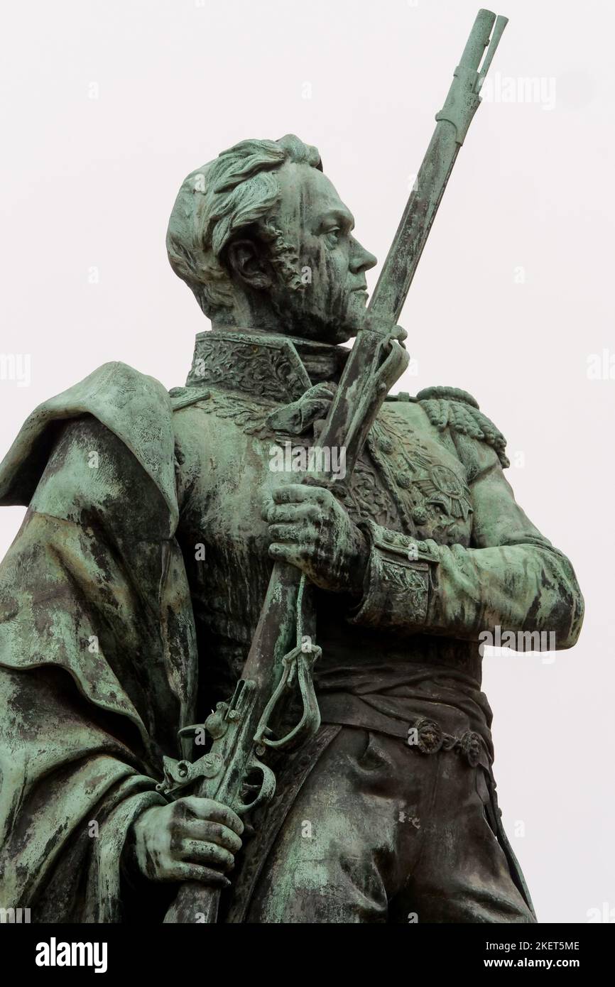 Statue of Michel Ney, french Marechal of Empire, Republic square, Metz ...