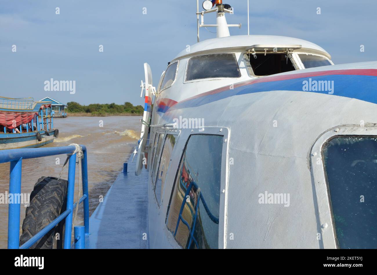 Boats an Fisherman Mekong River phnom Phen Cambodia Stock Photo - Alamy