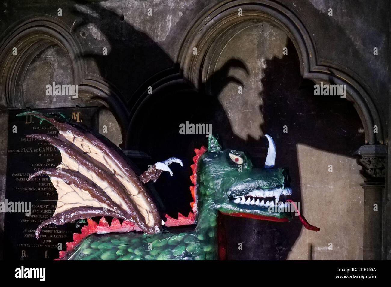 The Graoully, a mythical animal, Metz, Moselle, Lorraine, Grand Est ...