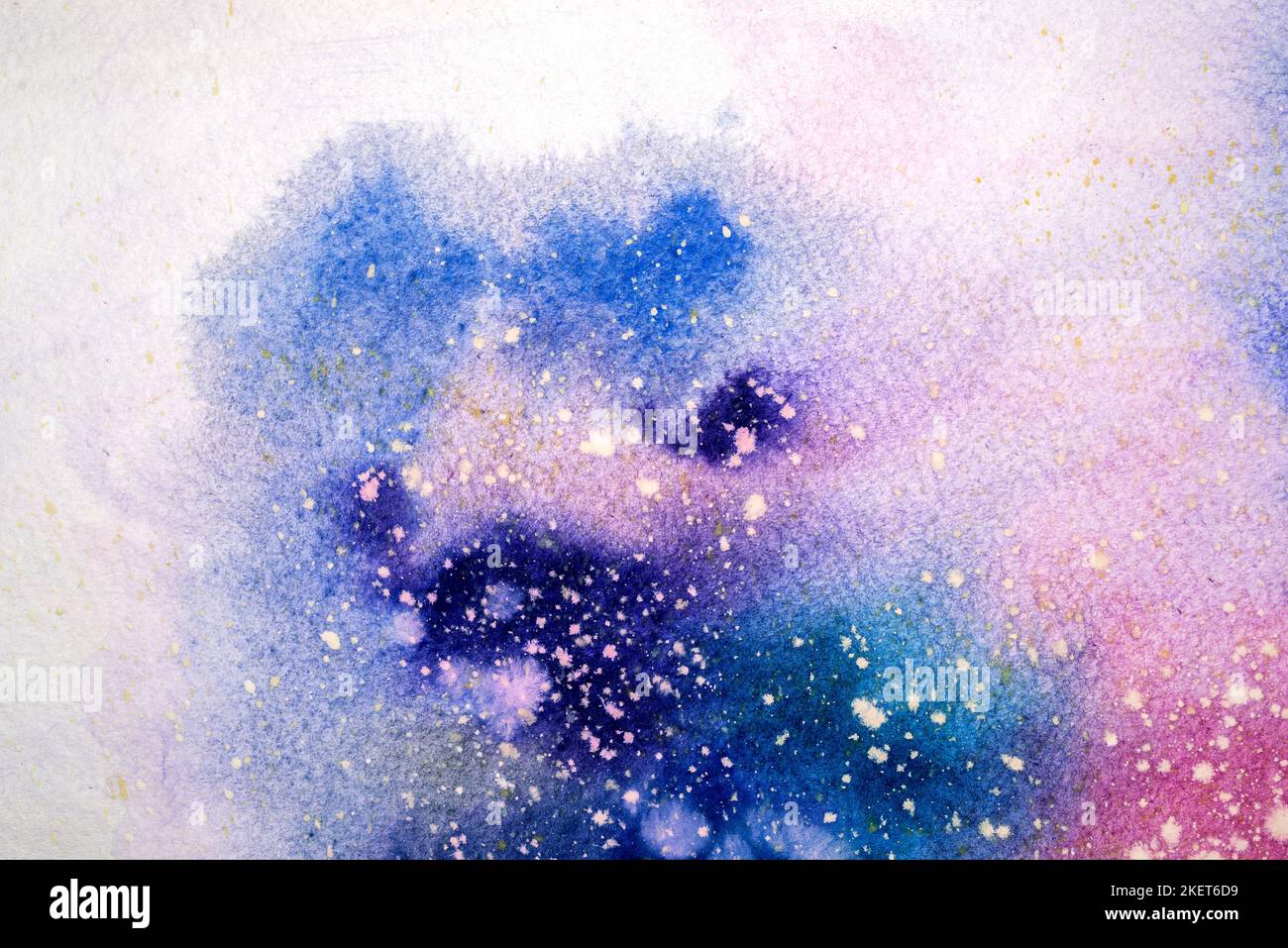 Watercolor abstract painting. Water color drawing. Watercolour blots ...