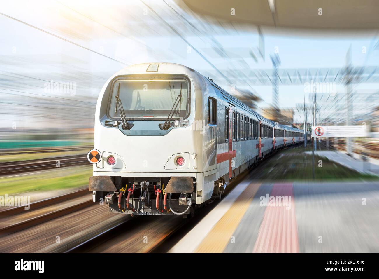High speed train with motion blur hi-res stock photography and images ...