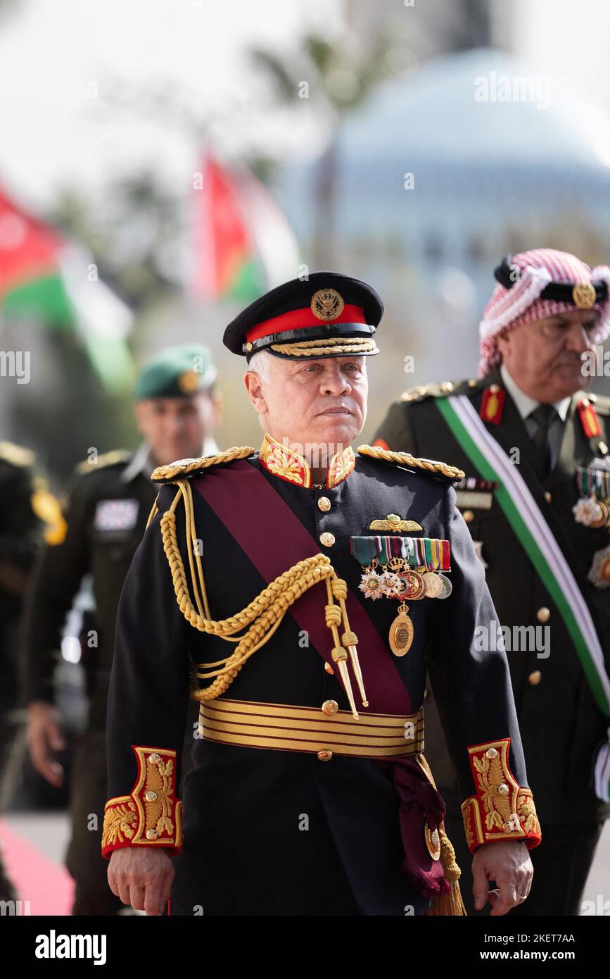King Abdullah II of Jordan, with his son, Crown Prince Hussein (or Al ...