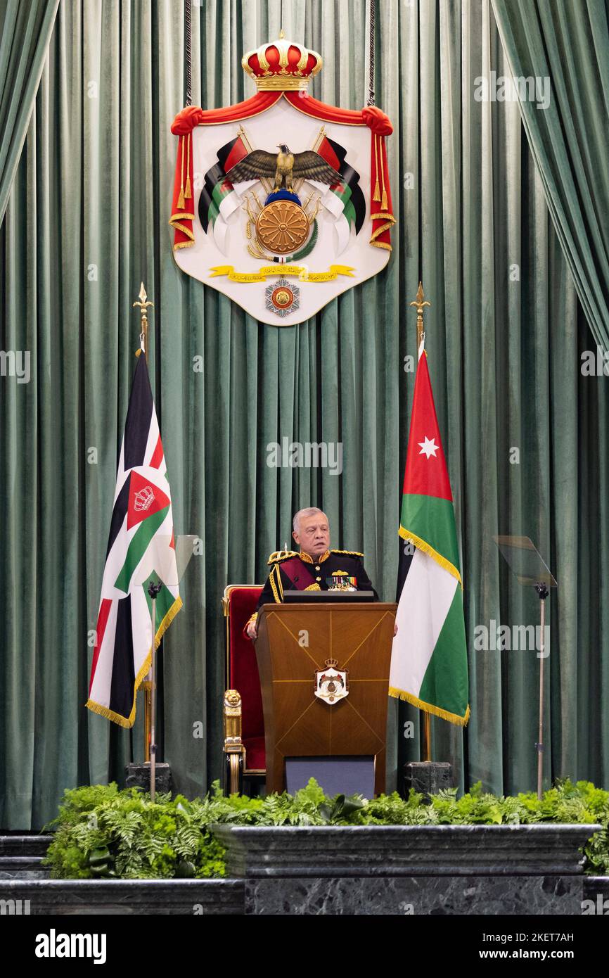 King Abdullah II of Jordan, with his son, Crown Prince Hussein (or Al ...