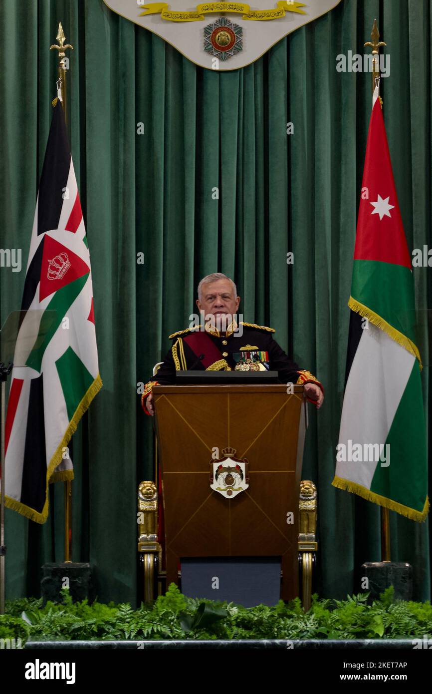 King Abdullah II of Jordan, with his son, Crown Prince Hussein (or Al ...