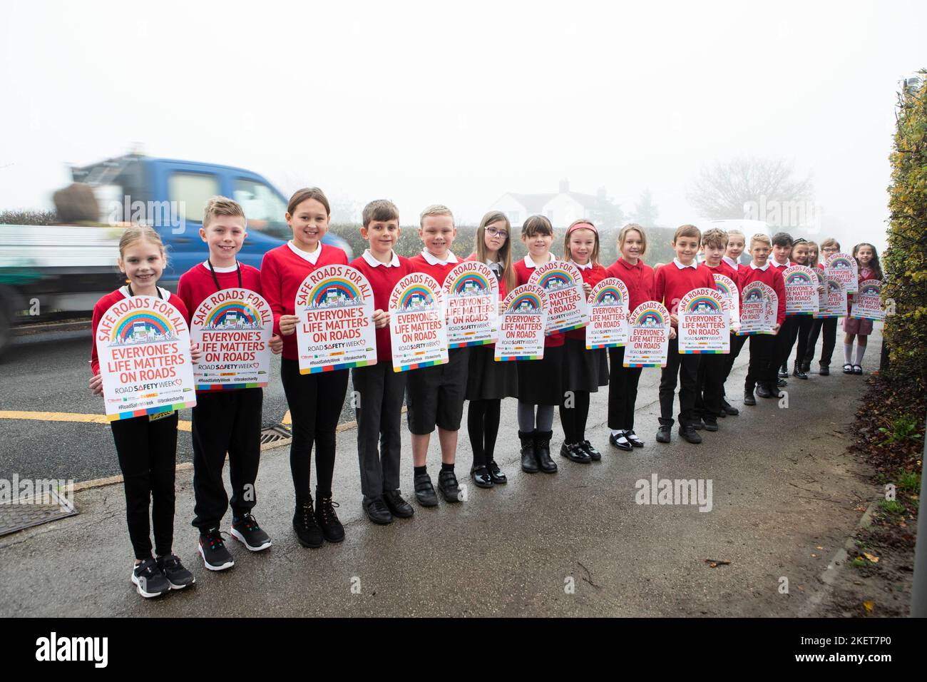 EDITORIAL USE ONLY Eighteen children from Ravenfield Primary Academy ...