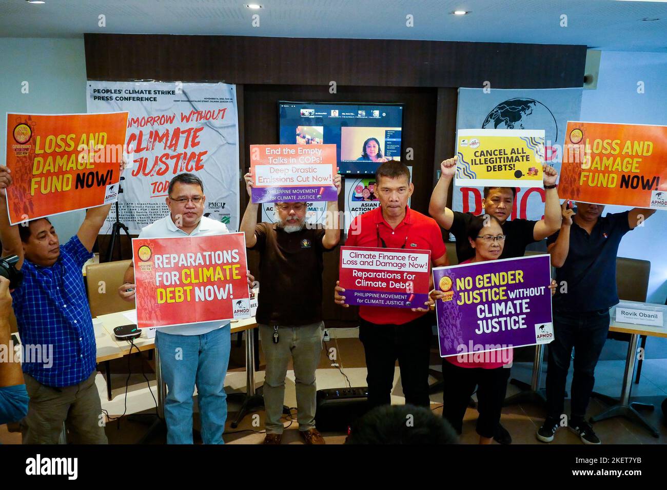 Quezon City, NCR, Philippines. 14th Nov, 2022. Photo caption.Leaders of ...