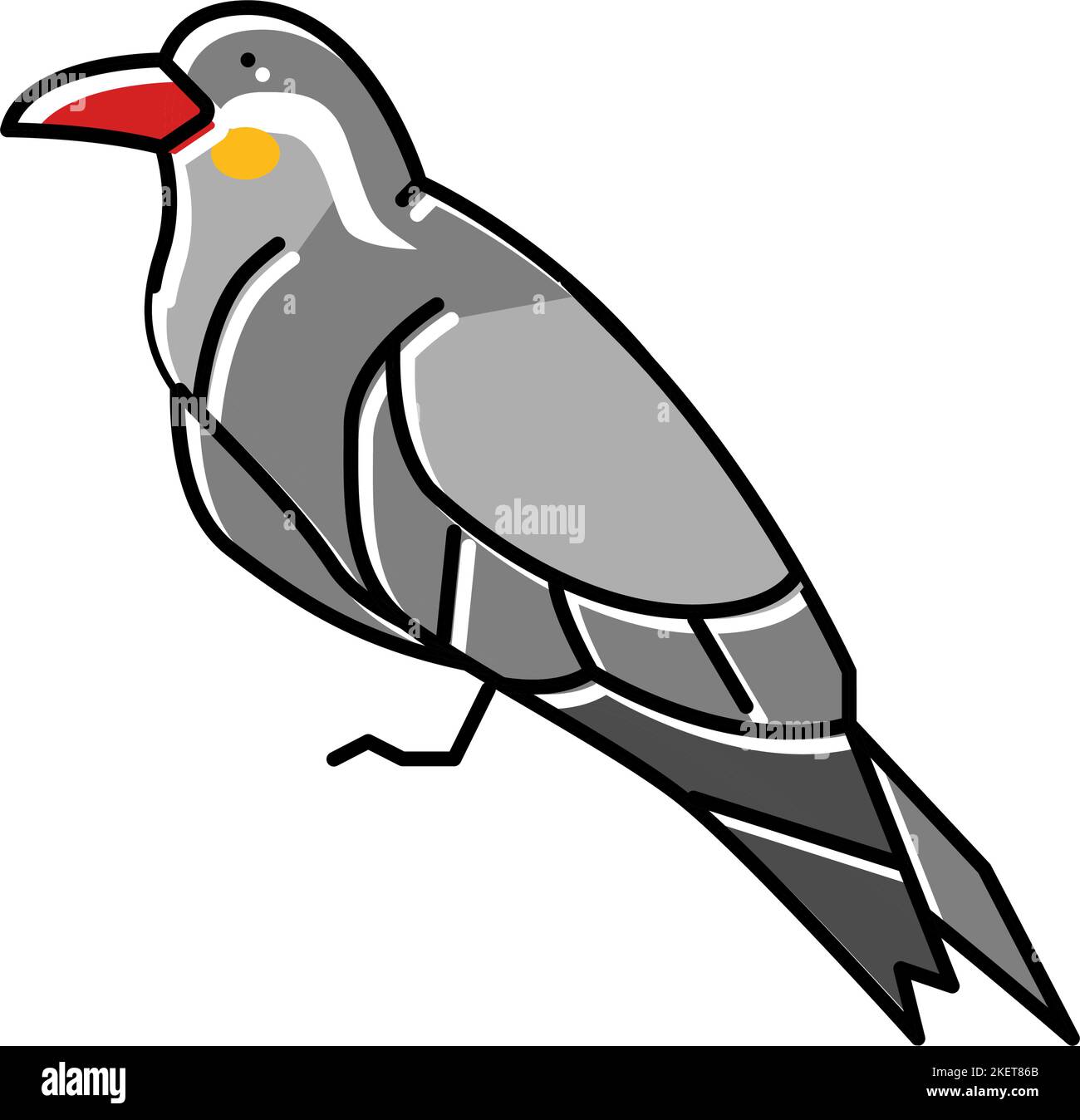 inca tern bird exotic color icon vector illustration Stock Vector Image ...
