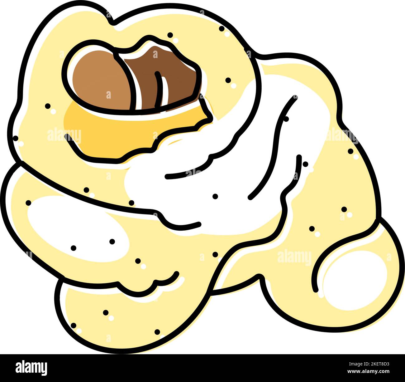 popcorn corn color icon vector illustration Stock Vector Image & Art ...