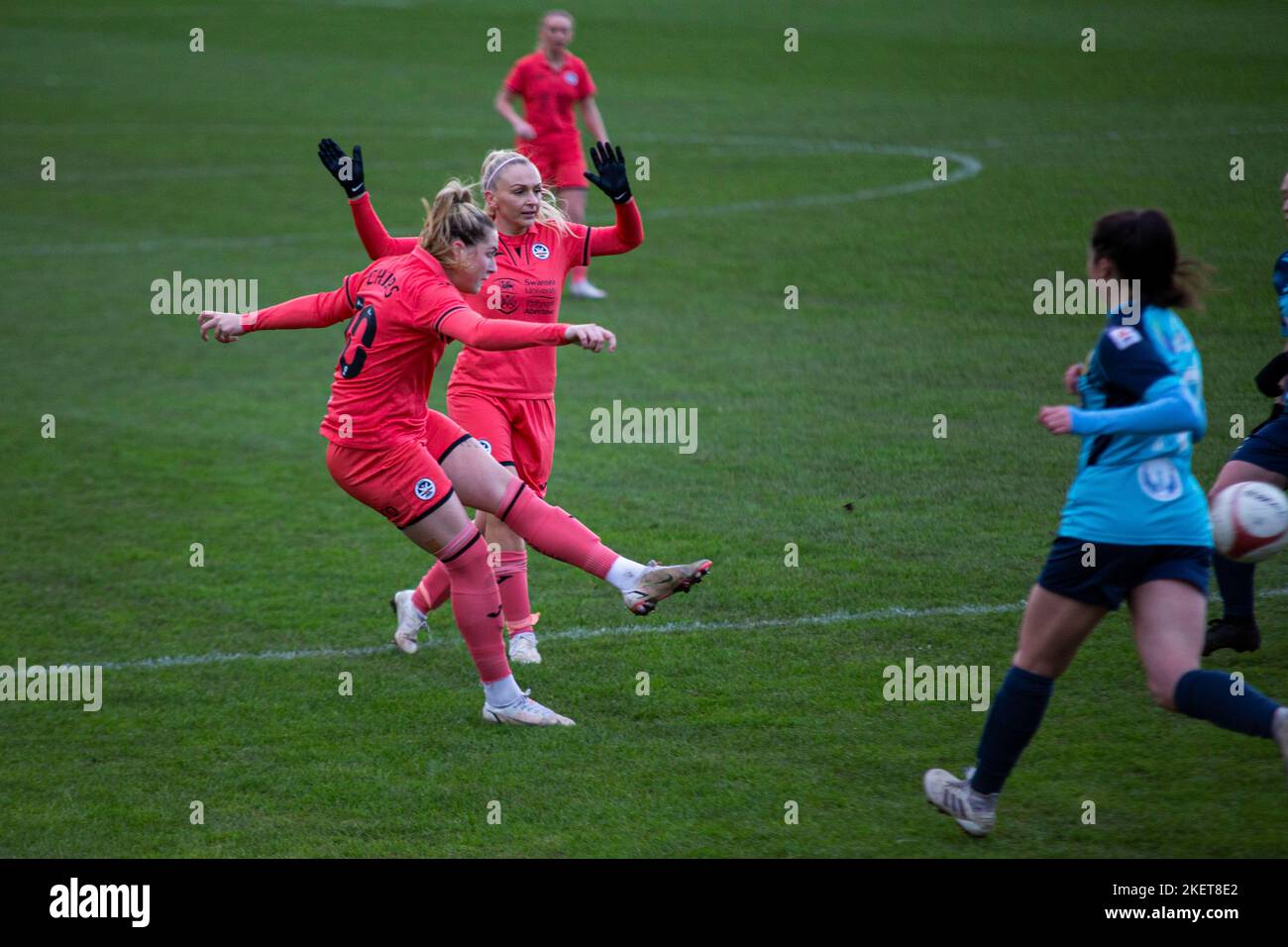 Chloe Chivers of Swansea City in action. Port Talbot Town v Swansea ...