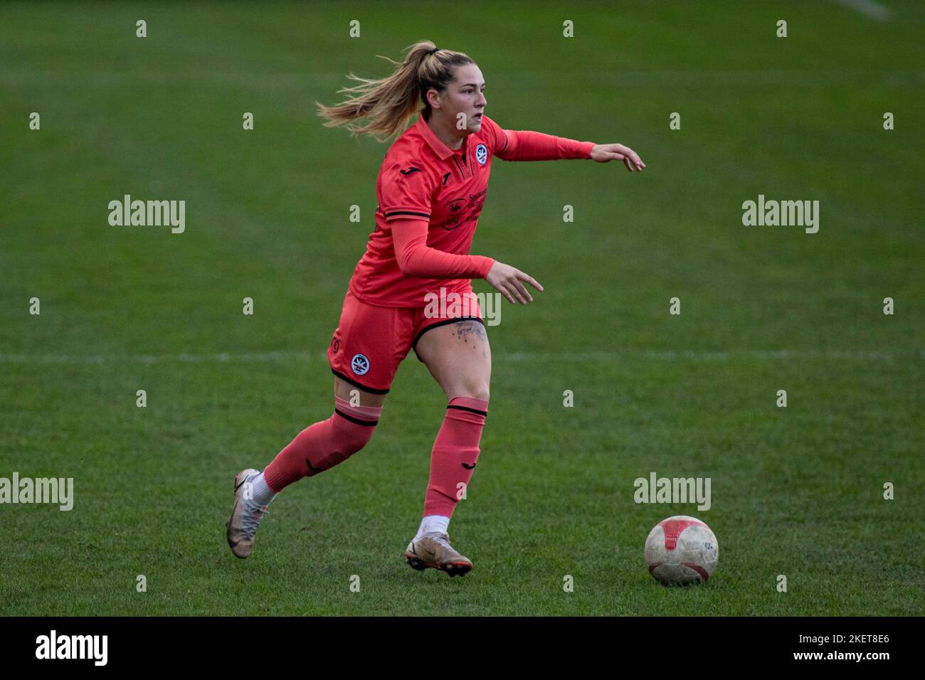 Chloe Chivers of Swansea City in action. Port Talbot Town v Swansea ...