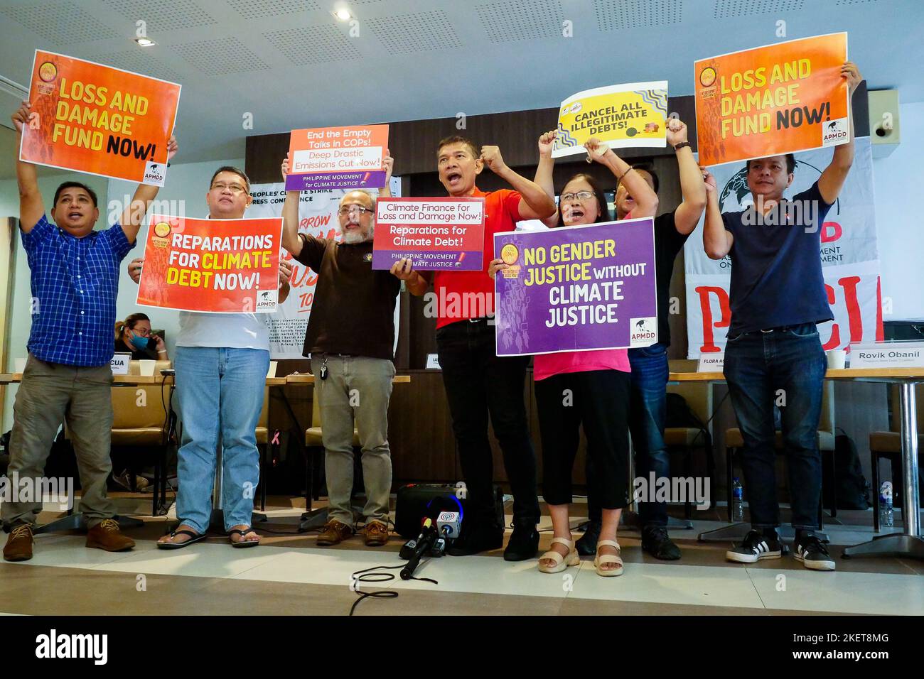 Quezon City, NCR, Philippines. 14th Nov, 2022. Photo caption.Leaders of ...