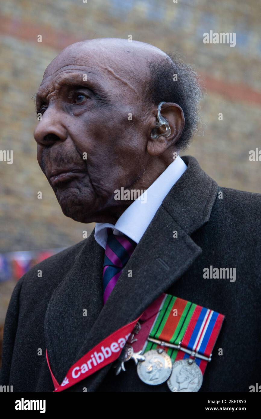 London, UK - 13 Nov 2022, Neil Flanigan MBE speaks during Remembrance ...