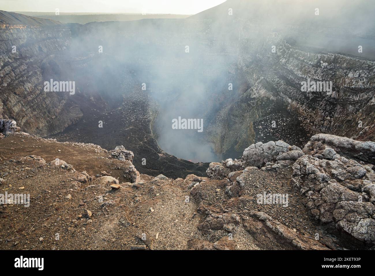Close up Photo of active Volcano Stock Photo - Alamy