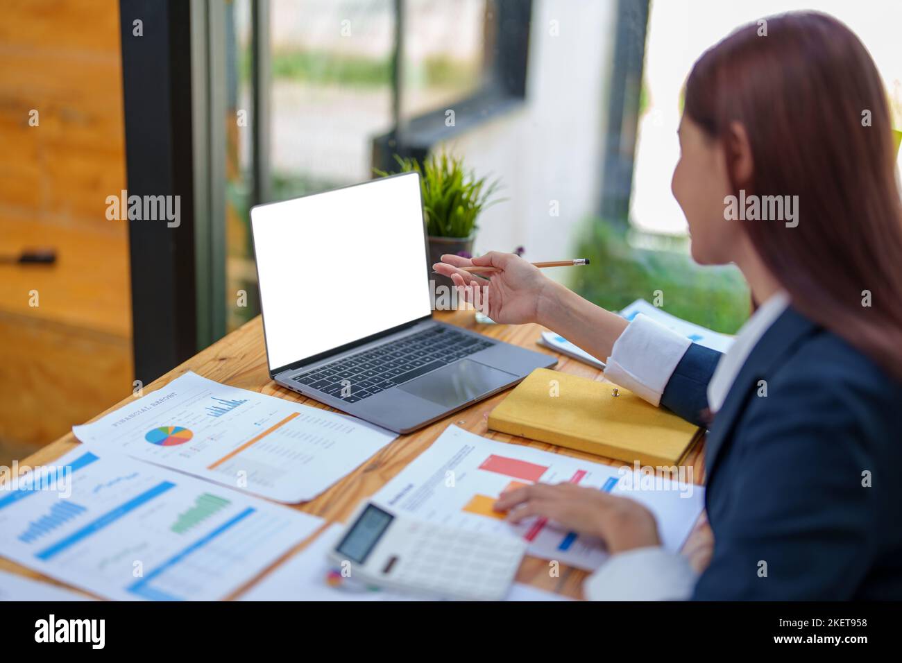 Mockup image woman using hi-res stock photography and images - Alamy