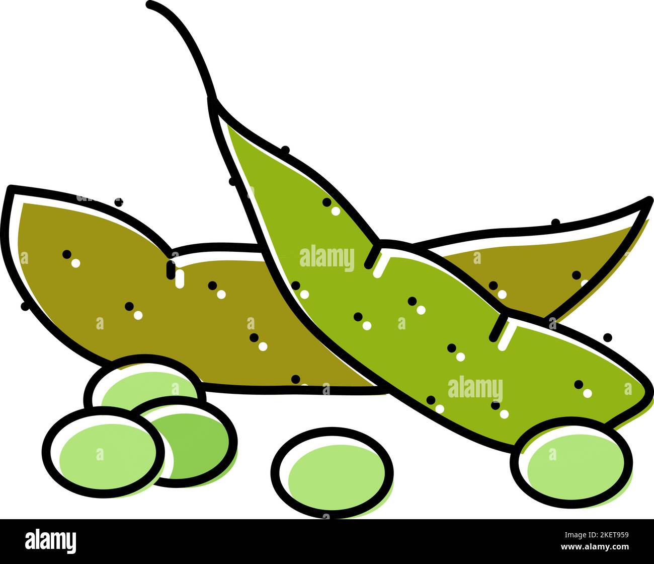 soy plant color icon vector illustration Stock Vector Image & Art - Alamy