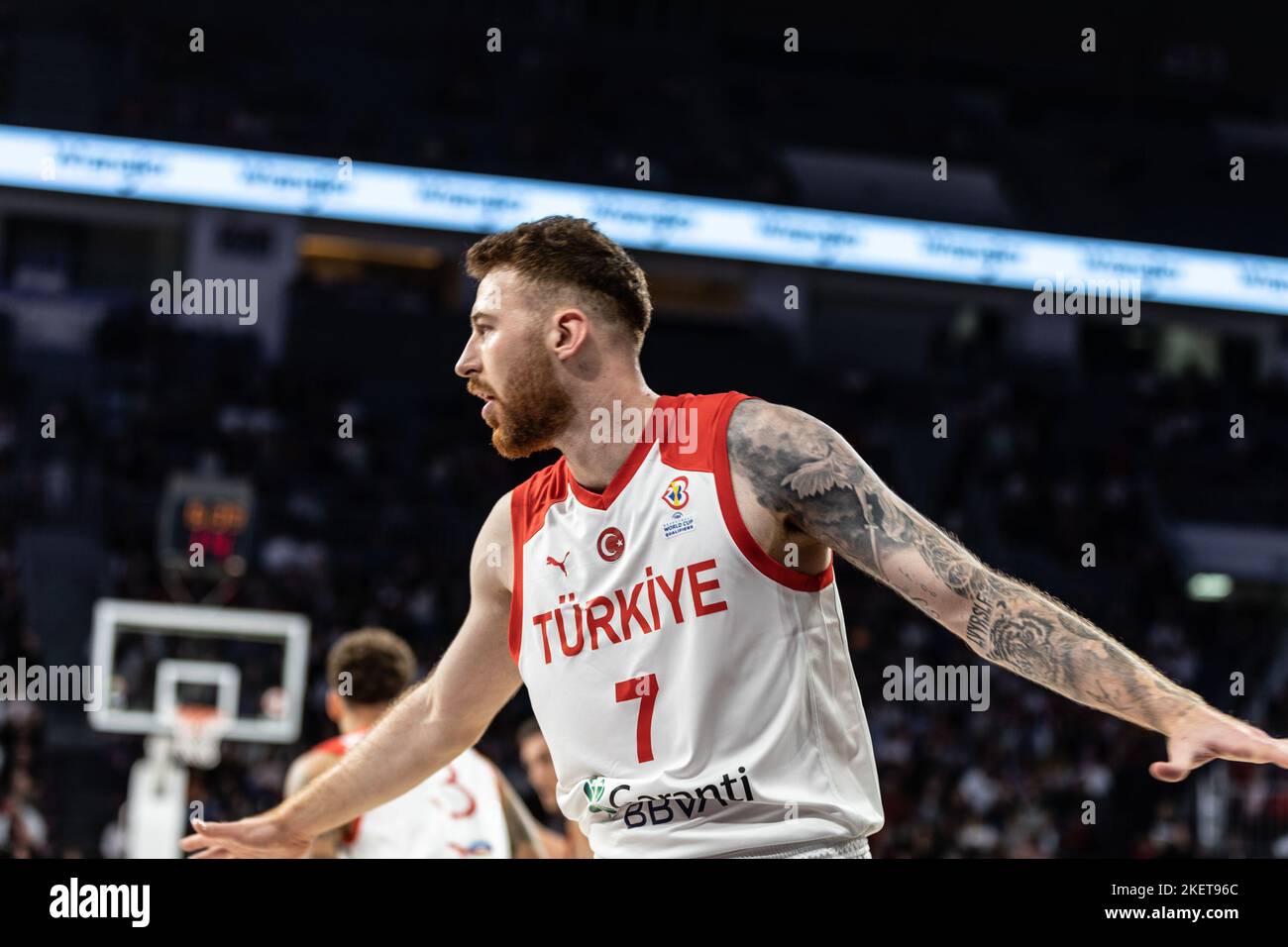 Onuralp Bitim (C) of Turkey in action during the 5th Window of Round 2 ...