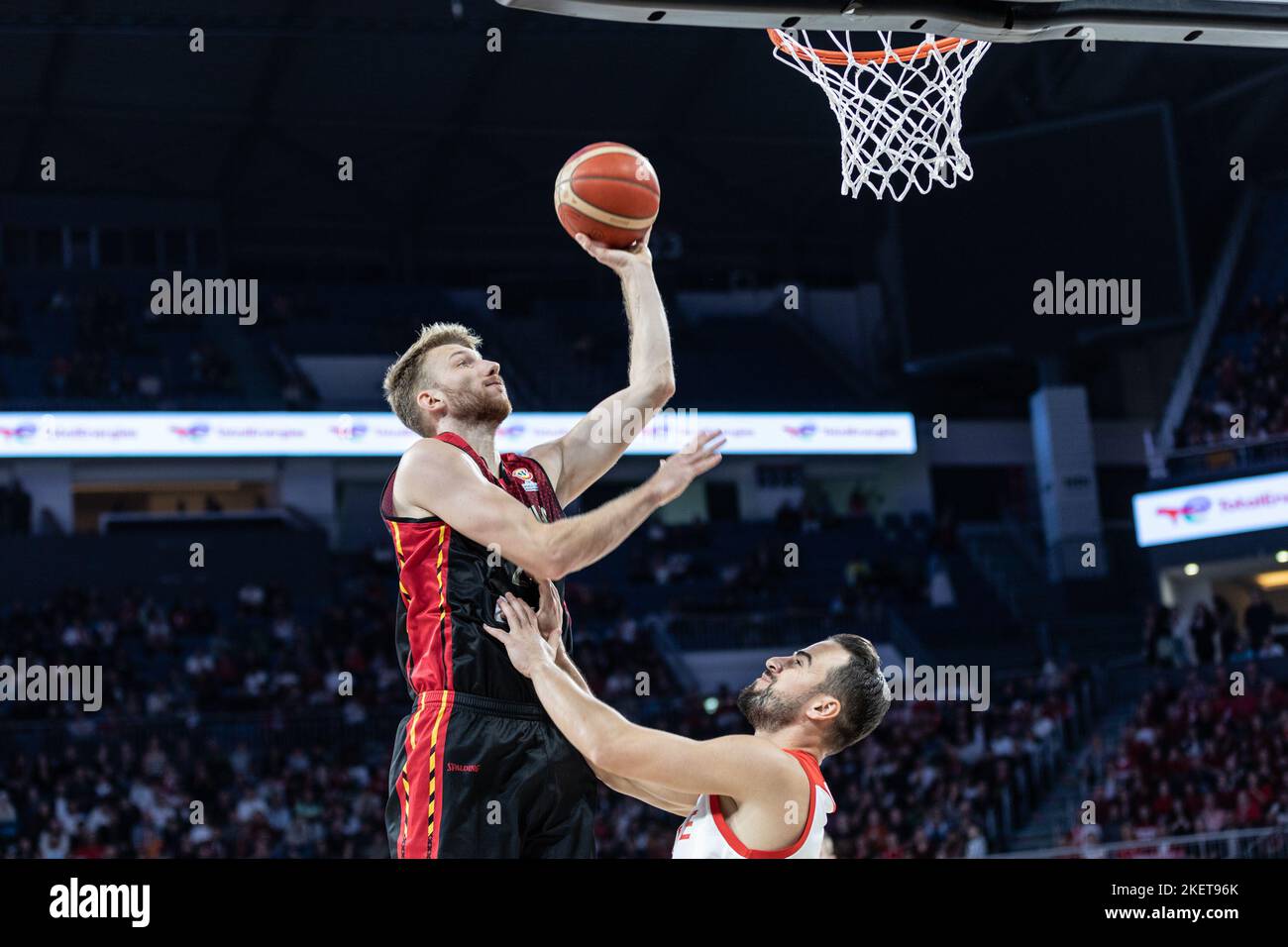 Istanbul, Turkey. 11th Nov, 2022. Ismael Bako (C) of Belgium, Sadik ...