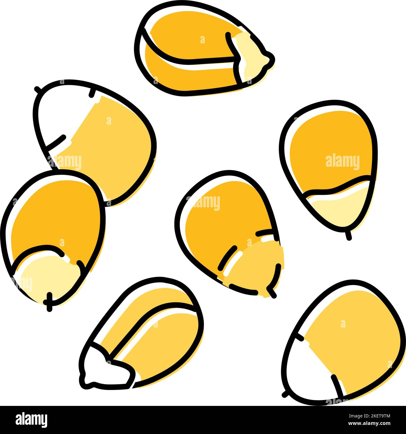 seed grain corn color icon vector illustration Stock Vector Image & Art ...